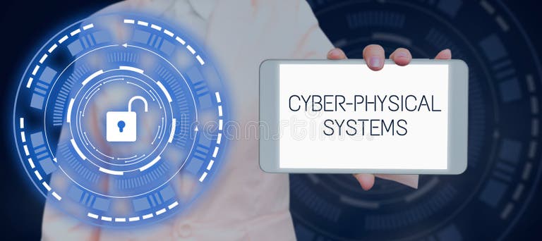 Text Caption Presenting Cyber Physical Systems. Business Showcase ...