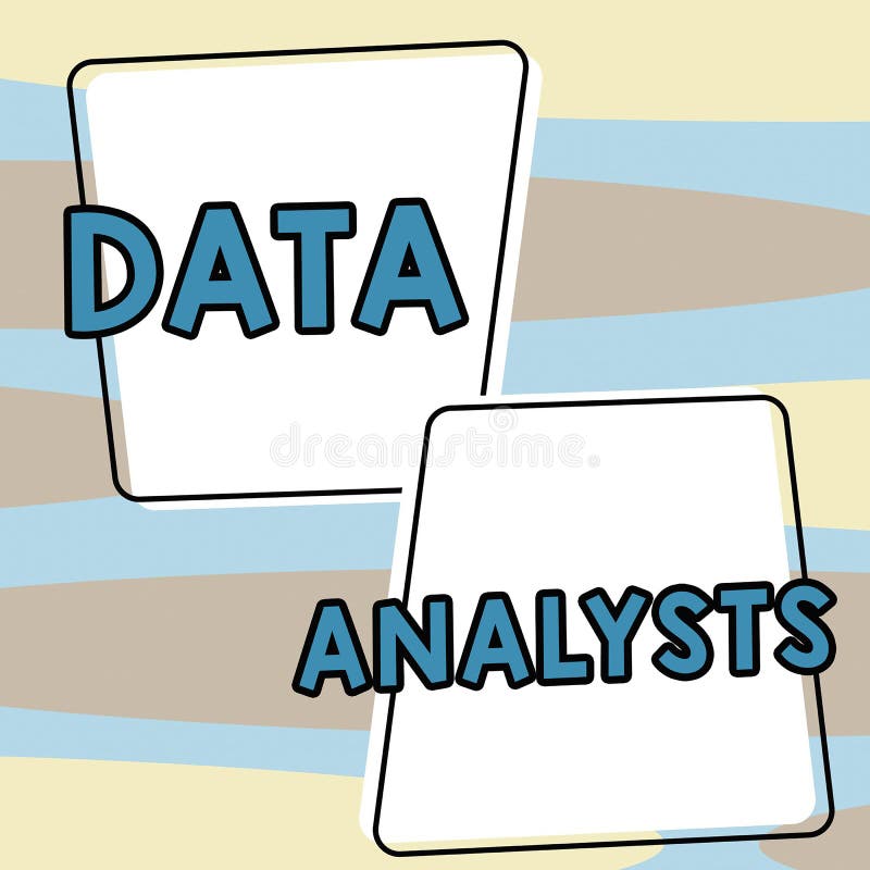 Text Caption Presenting Data Analysts. Concept Meaning Programmer Design and Create Report ...