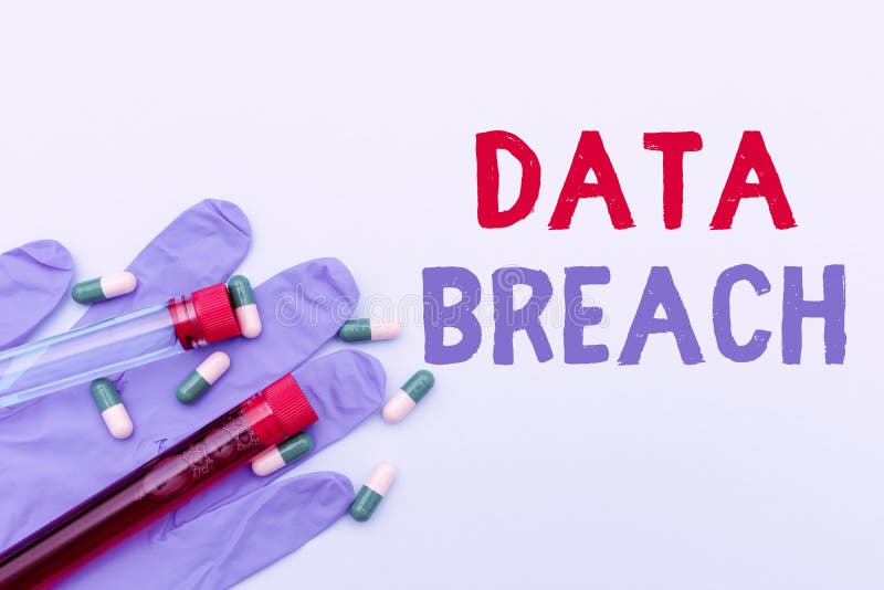 Text Caption Presenting Data Breach. Word for Unauthorized Release of ... Text Caption Presenting Data Breach. Word for Unauthorized Release of ...