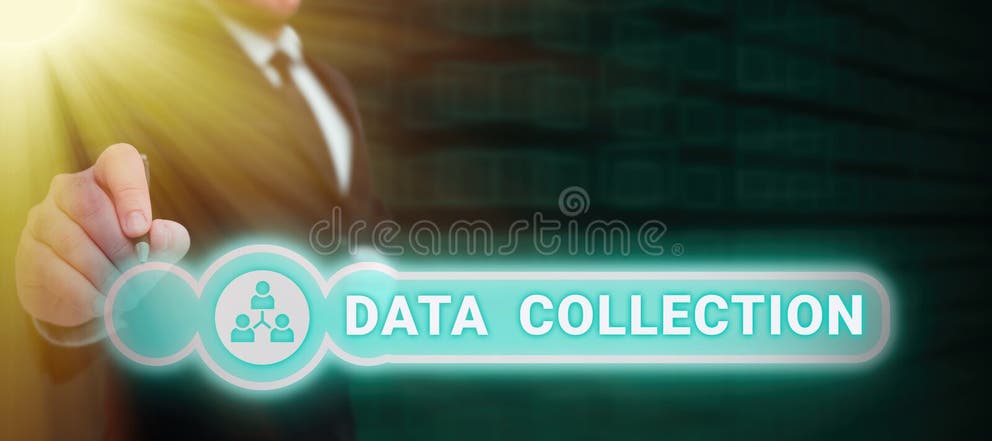 Text Caption Presenting Data Collection. Word Written on Gathering and ...