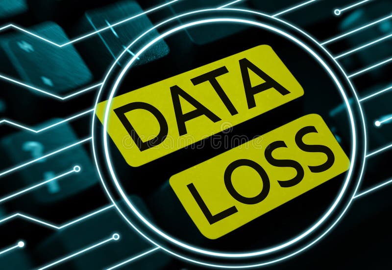 Conceptual Display Data Loss. Conceptual Photo Process or Event that ...