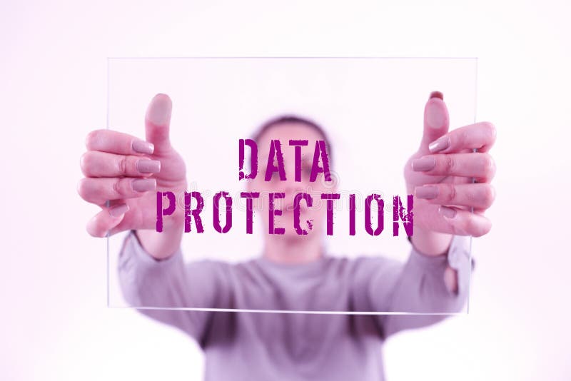 Text Caption Presenting Data Protection. Concept Meaning Safeguarding ...