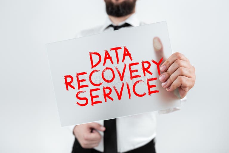 Text Caption Presenting Data Recovery Service. Concept Meaning Process ...