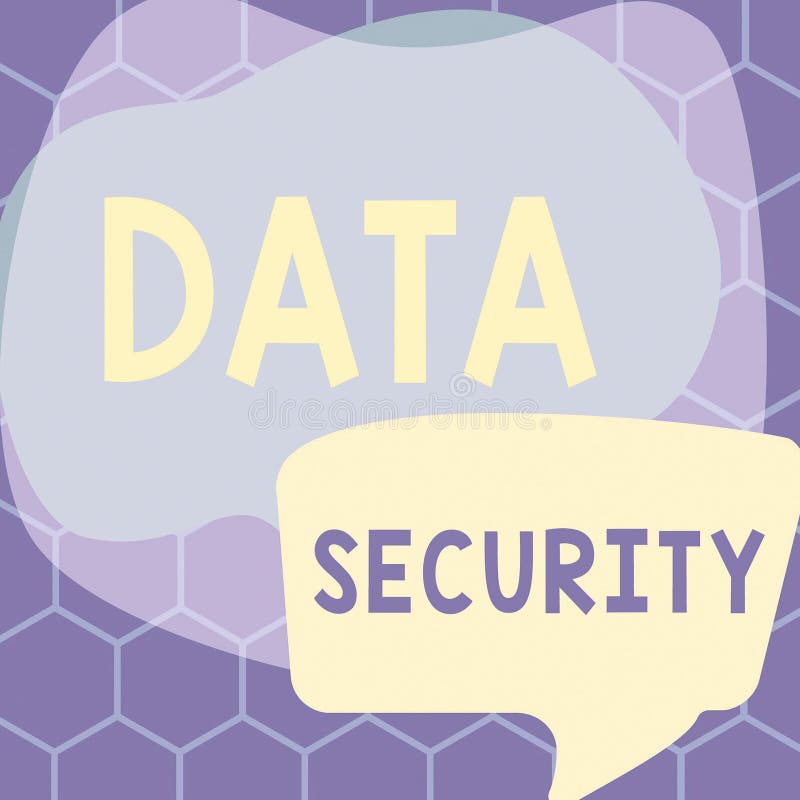 Text Caption Presenting Data Security. Word for Protected Important ...