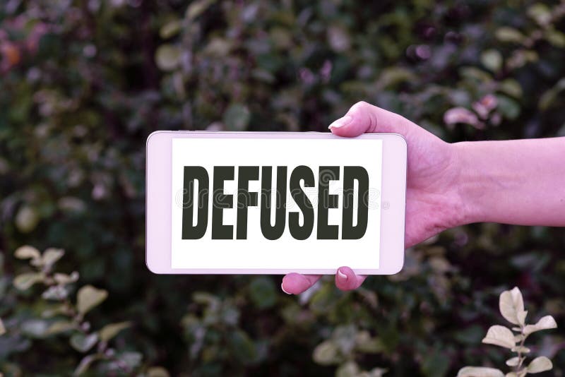 Text Showing Inspiration Defused. Business Approach Make a Difficult or ...