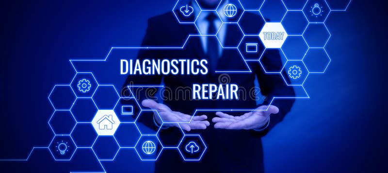 Text Caption Presenting Diagnostics RepairA Program or Routine that ...