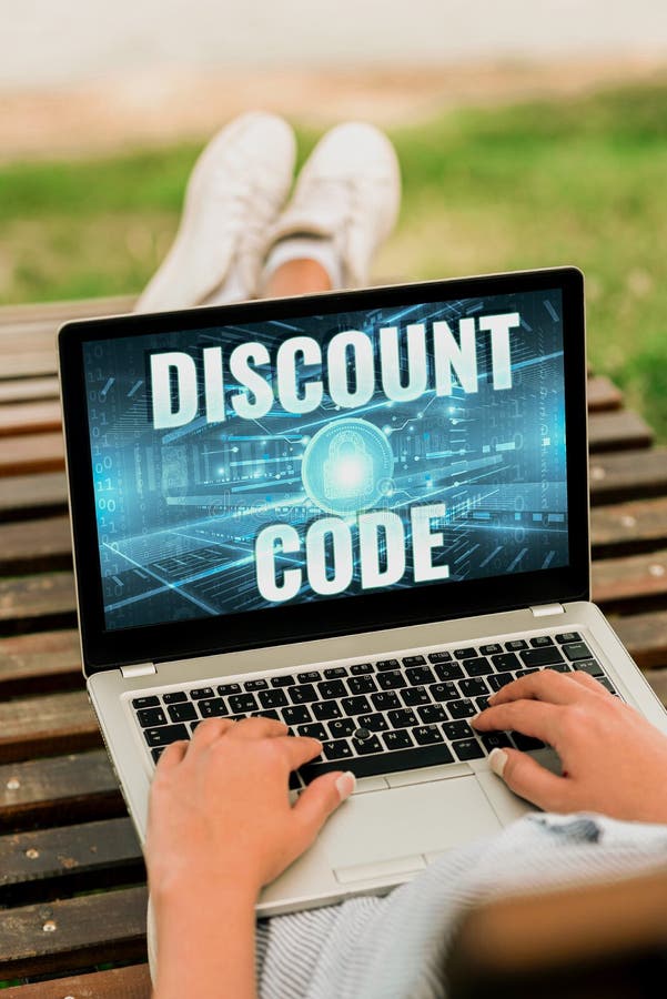 Text Caption Presenting Discount Code. Word Written on To Reduce the ...