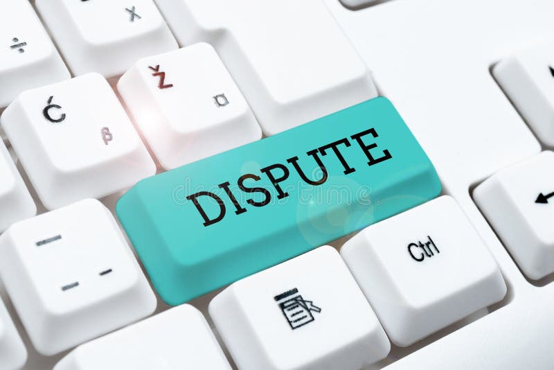 Text Caption Presenting Dispute. Business Approach the Serious Argument ...