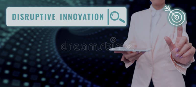 Text Caption Presenting Disruptive Innovation. Business Showcase ... Text Caption Presenting Disruptive Innovation. Business Showcase ...