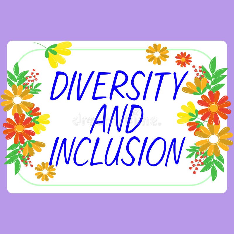 Text Caption Presenting Diversity and Inclusion. Business Concept Range ...
