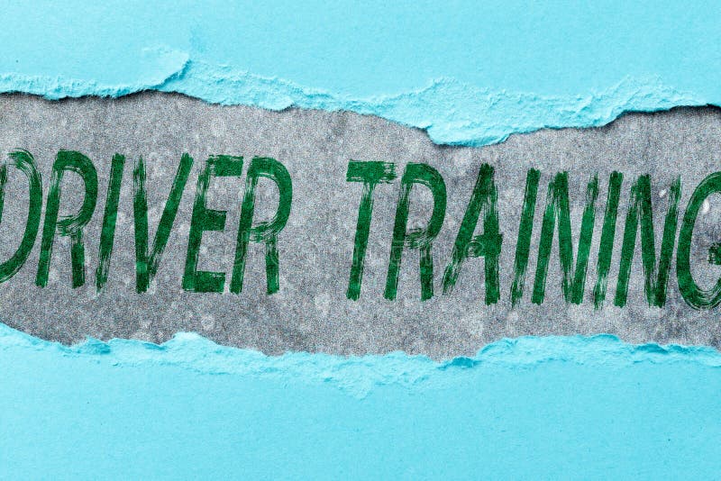 Text Sign Showing Driver Training. Conceptual Photo Course of Study ...
