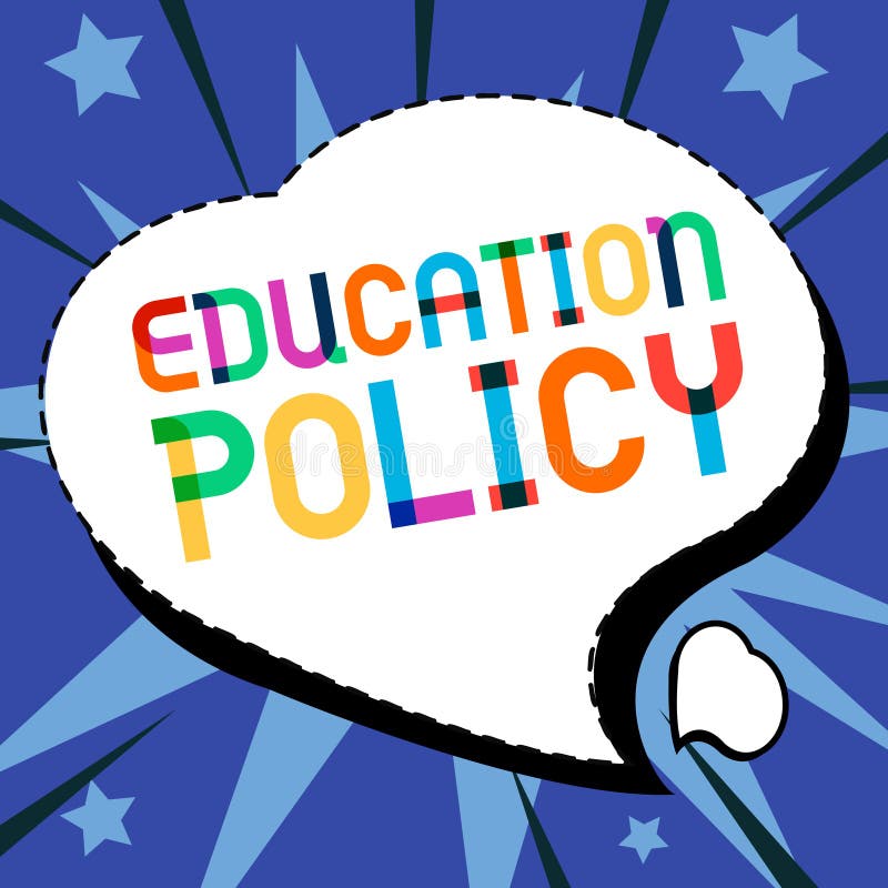 Conceptual Display Education Policy. Business Concept Field of Study ...