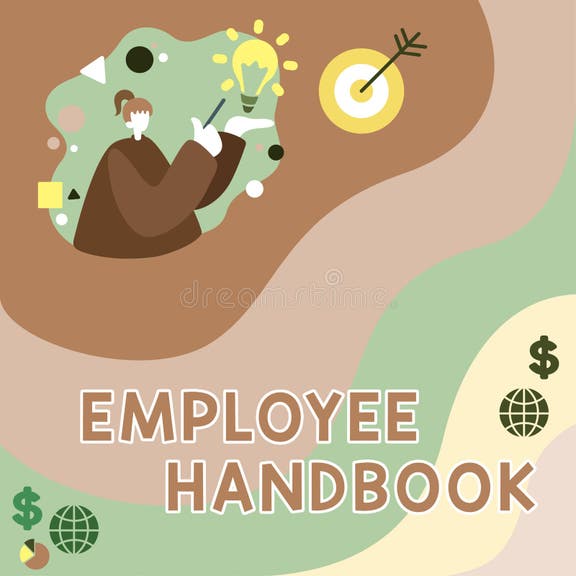 Text Showing Inspiration Employee Handbook. Business Concept Document ...