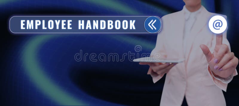Text Caption Presenting Employee Handbook. Internet Concept Document ... Text Caption Presenting Employee Handbook. Internet Concept Document ...