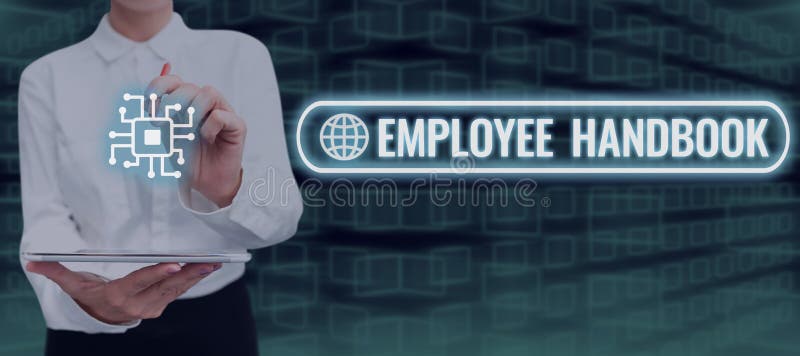 Hand Writing Sign Employee HandbookDocument that Contains an Operating ...