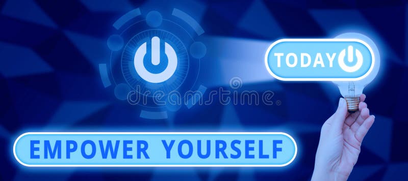 Hand Writing Sign Empower Yourself. Internet Concept Giving You the ... Hand Writing Sign Empower Yourself. Internet Concept Giving You the ...