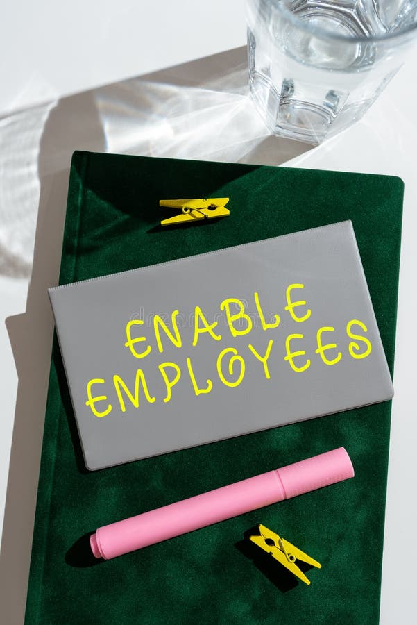 Text Caption Presenting Enable Employees. Word Written on Jobs that ... Text Caption Presenting Enable Employees. Word Written on Jobs that ...