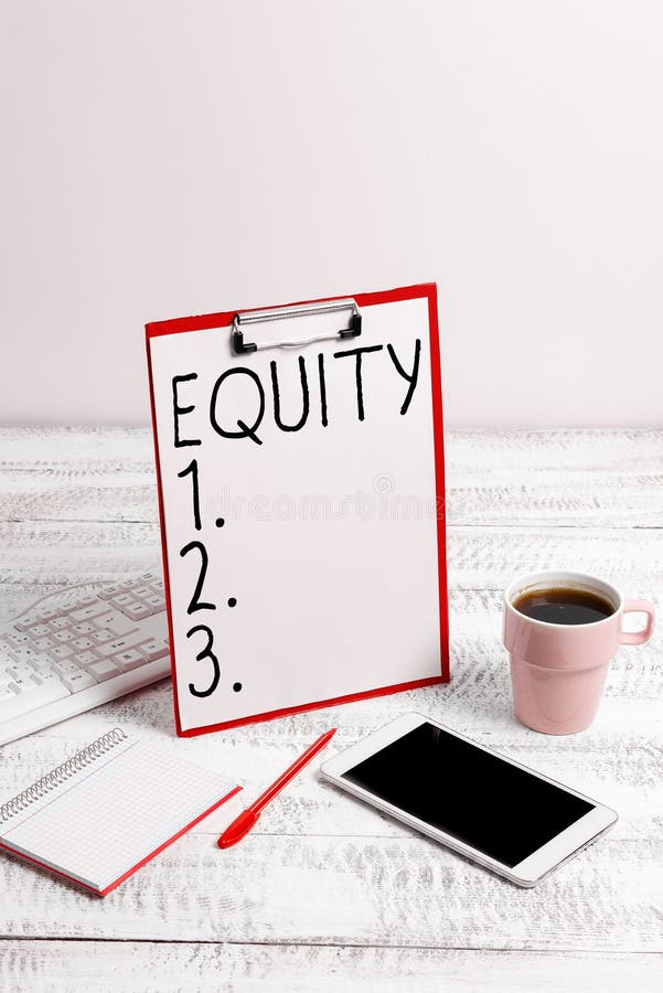 Conceptual Caption Equity. Business Concept Quality of Being Fair and ...