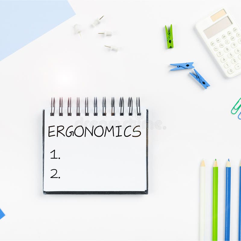 Text Caption Presenting Ergonomics. Word Written on Fitting or ...