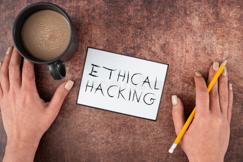 Text Caption Presenting Ethical Hacking. Business Concept a Legal ...