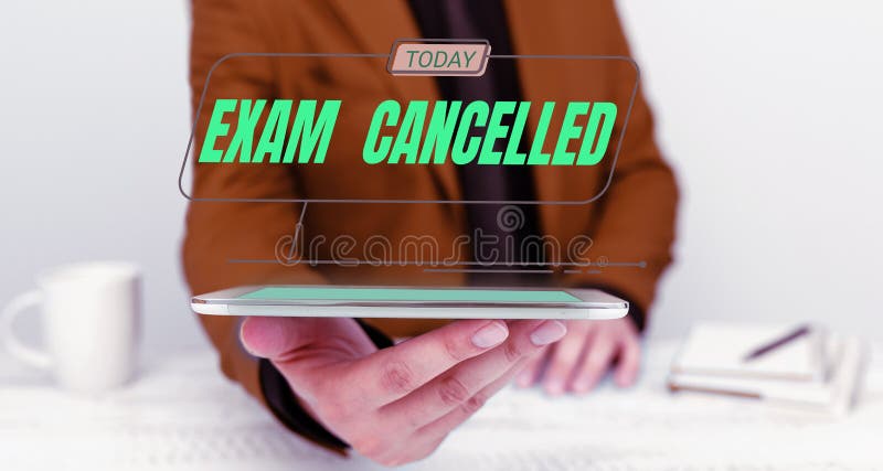 Text Caption Presenting Exam Cancelled. Word for the Precise ... Text Caption Presenting Exam Cancelled. Word for the Precise ...