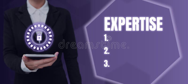 Text Caption Presenting Expertise. Business Showcase Specific ...