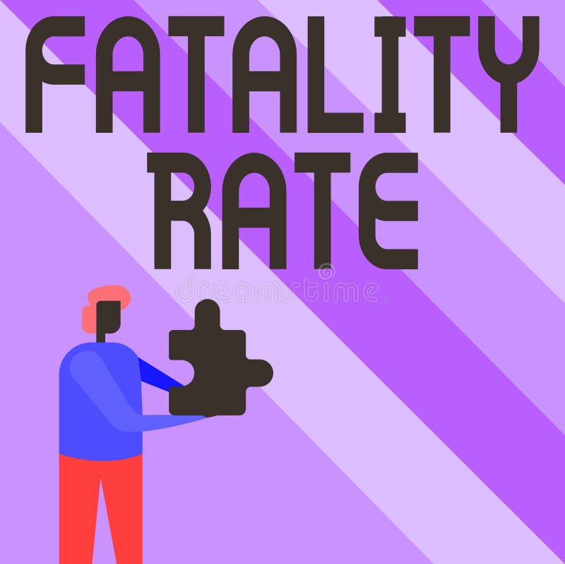 Text Caption Presenting Fatality Rate. Internet Concept Calculated ...
