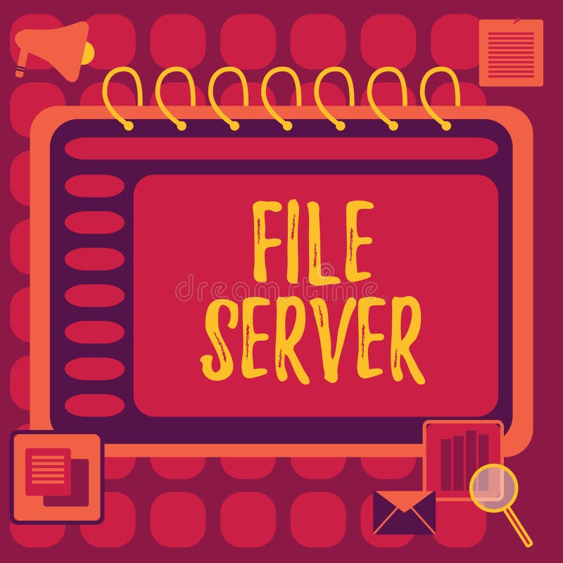 Text Caption Presenting File Server. Word for Device Which Controls ... Text Caption Presenting File Server. Word for Device Which Controls ...