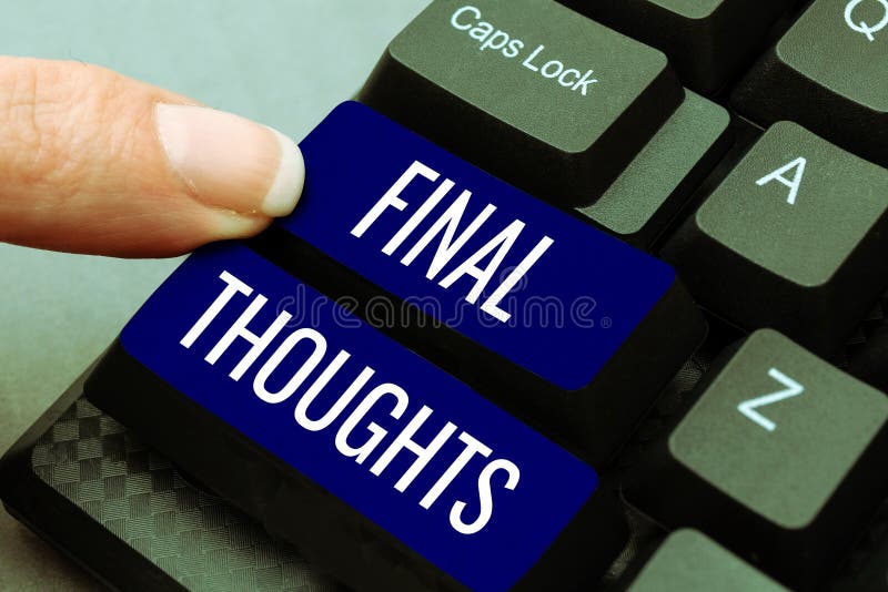Text Caption Presenting Final Thoughts. Business Concept Conclusion ... Text Caption Presenting Final Thoughts. Business Concept Conclusion ...