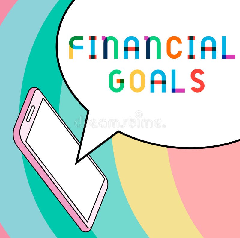 Text Caption Presenting Financial Goals. Concept Meaning Targets ...