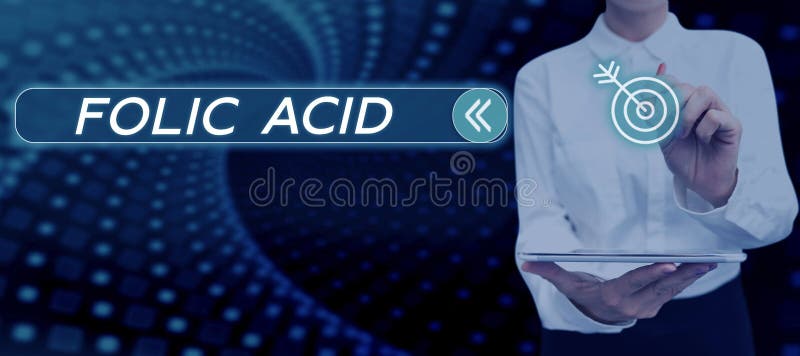 Text Caption Presenting Folic Acid. Concept Meaning Vitamin Required ... Text Caption Presenting Folic Acid. Concept Meaning Vitamin Required ...