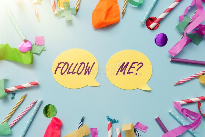 Text Caption Presenting Follow Me Question. Business Approach Go or ... Text Caption Presenting Follow Me Question. Business Approach Go or ...