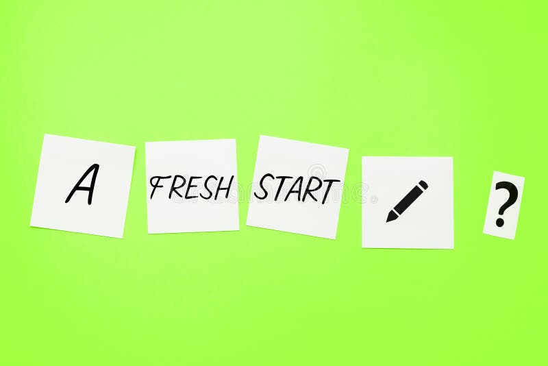 Text Caption Presenting a Fresh Start. Concept Meaning New Beginnings ...