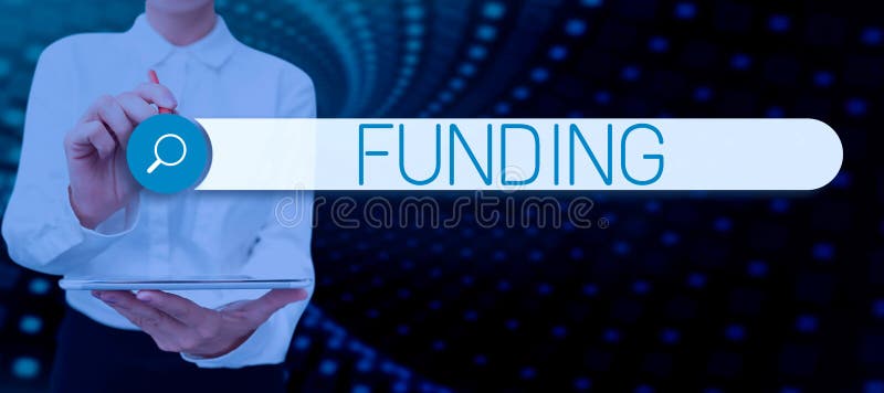 Text Caption Presenting Funding. Concept Meaning Act of Providing ... Text Caption Presenting Funding. Concept Meaning Act of Providing ...