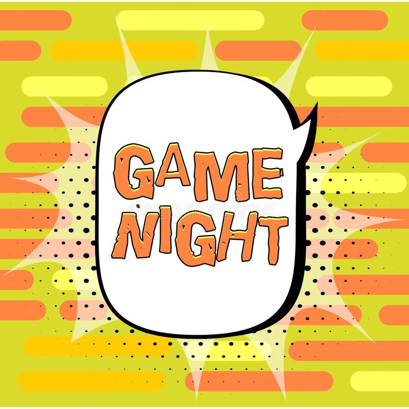 Text Caption Presenting Game Night. Conceptual Photo Event in Which ... Text Caption Presenting Game Night. Conceptual Photo Event in Which ...
