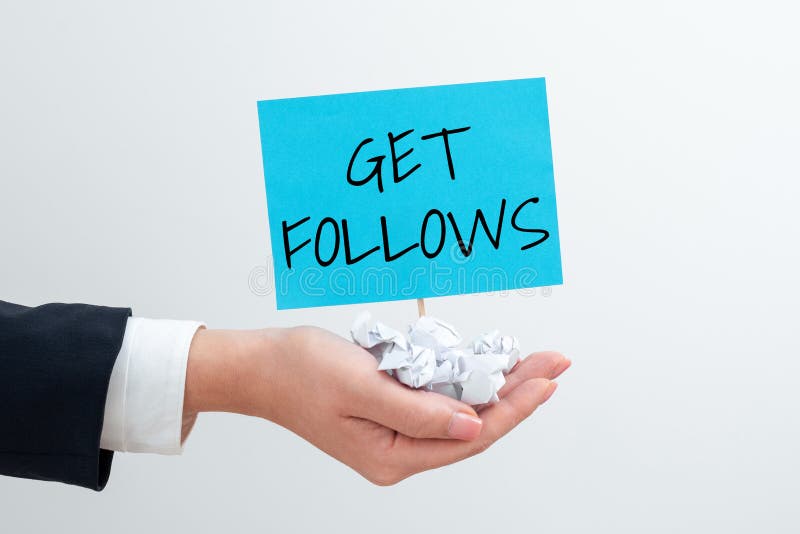 Text Caption Presenting Get Follows. Business Concept Person Who ... Text Caption Presenting Get Follows. Business Concept Person Who ...