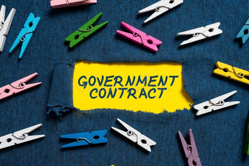 Inspiration Showing Sign Government Contract. Business Overview ...