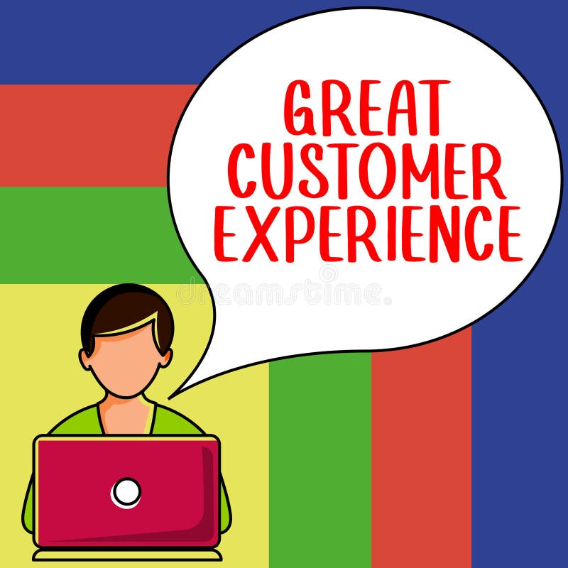 Text Showing Inspiration Great Customer Experience. Business Showcase ...