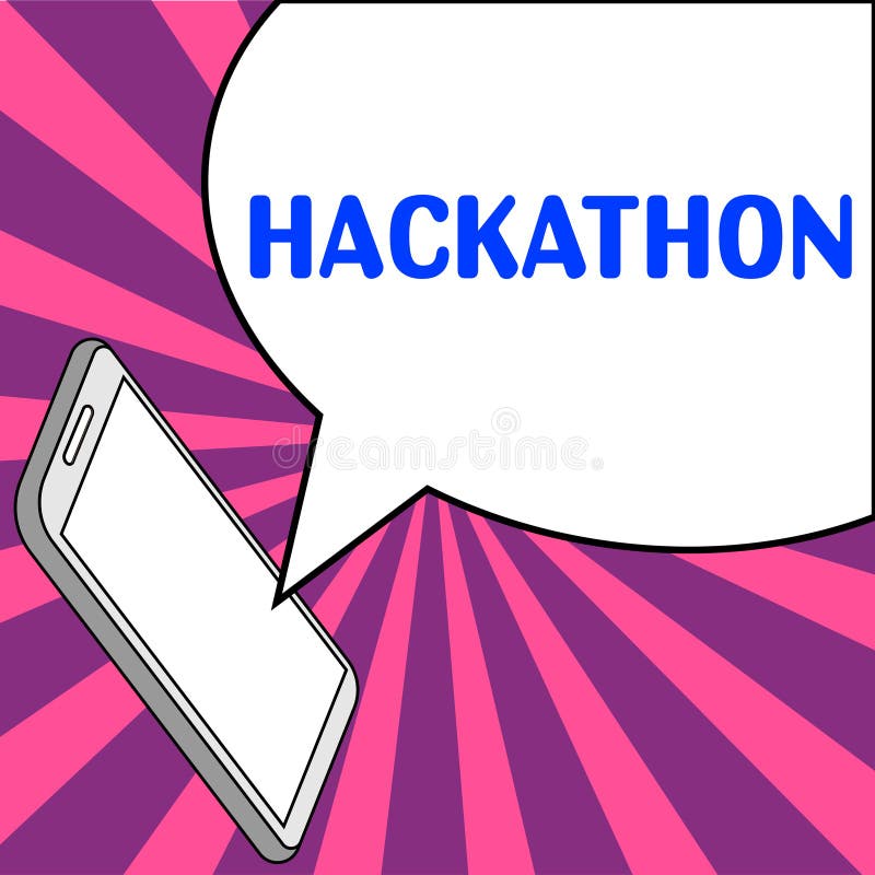 Text Caption Presenting Hackathon. Business Approach Event Where Large ... Text Caption Presenting Hackathon. Business Approach Event Where Large ...