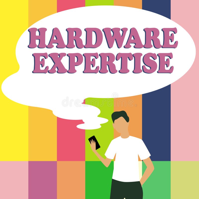 Text Caption Presenting Hardware Expertise. Conceptual Photo Machines ...