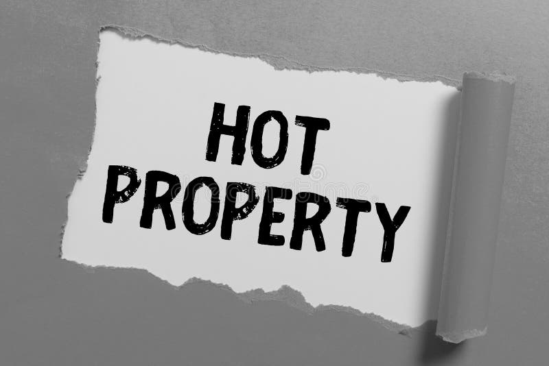 Handwriting Text Hot Property. Business Idea Something Which is Sought ...