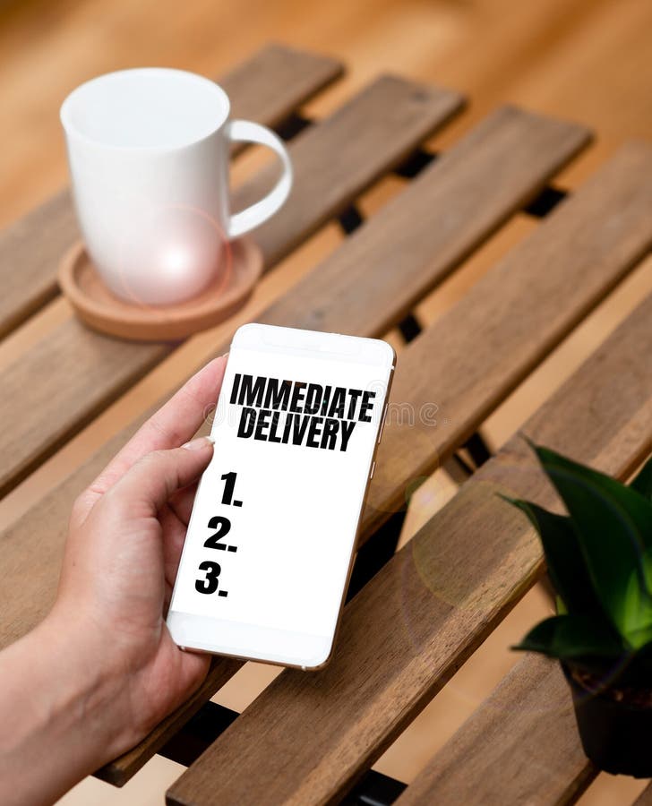 Text Caption Presenting Immediate Delivery. Business Approach Send it ... Text Caption Presenting Immediate Delivery. Business Approach Send it ...