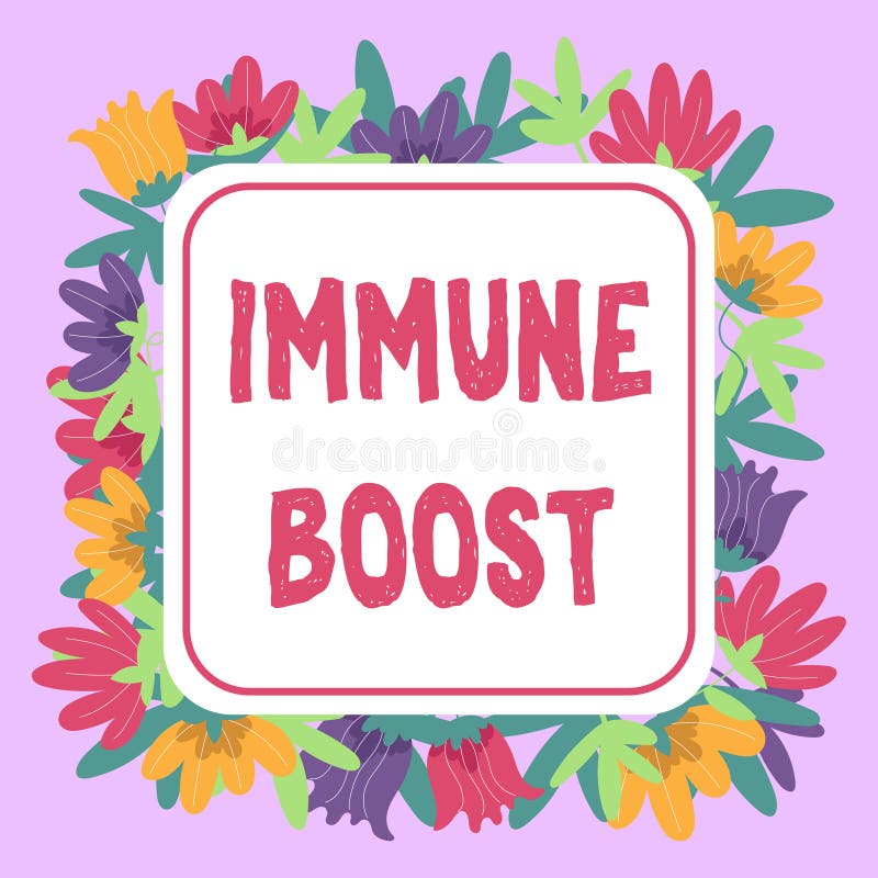 Text Caption Presenting Immune Boost. Word for Being Able To Resist a ...