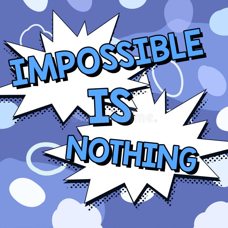Text Caption Presenting Impossible is Nothing. Business Overview ...