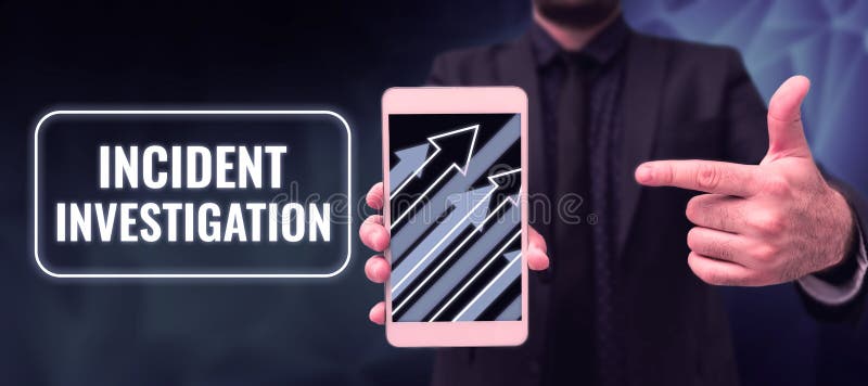 Text Caption Presenting Incident Investigation. Concept Meaning ...