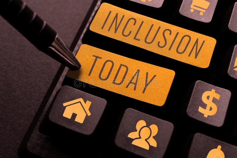 Text Caption Presenting Inclusion. Internet Concept Action State ...