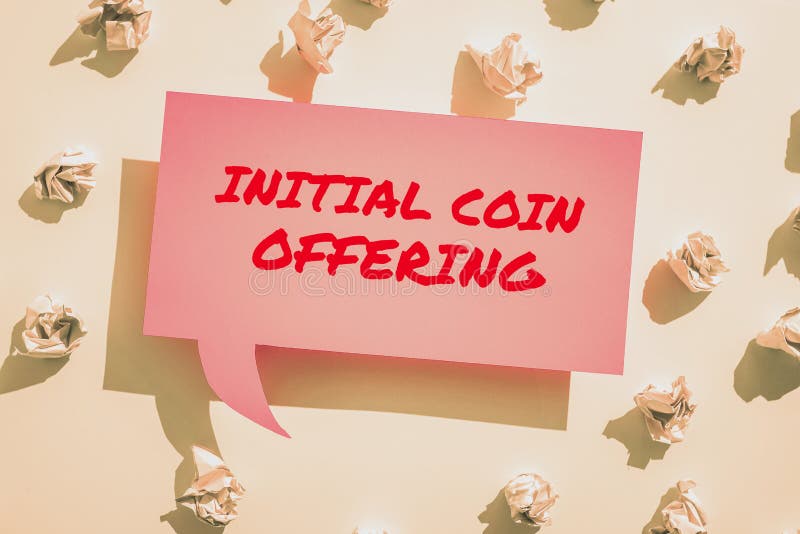 Inspiration Showing Sign Initial Coin Offering. Conceptual Photo is a ...
