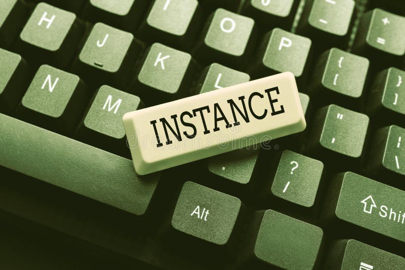 Handwriting Text Instance. Conceptual Photo an Example or Single ...