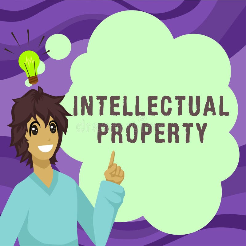 Text Caption Presenting Intellectual Property. Concept Meaning Protect ...
