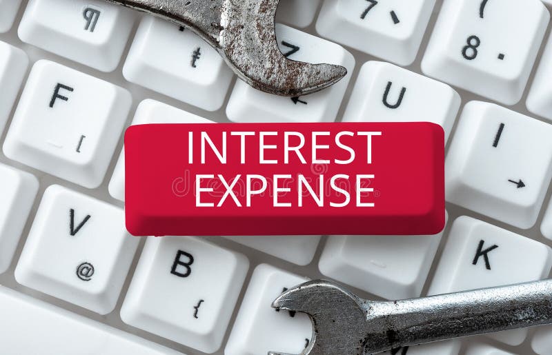 Text Caption Presenting Interest Expense. Word for Connects Computers ...